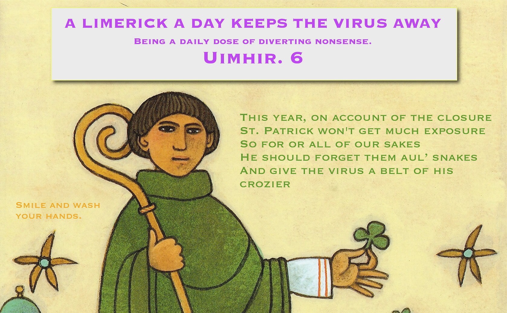 A Belt of the Crozier on Paddy’s Day 2020 | Tomás Ó Flatharta